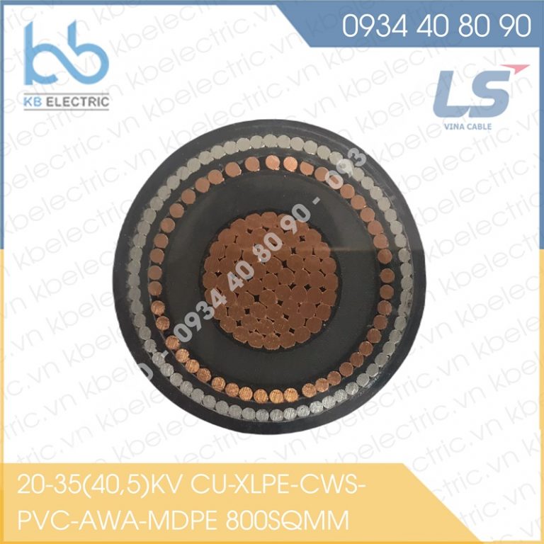 Cáp ngầm trung thế LS-VINA Cu/XLPE/PVC/DSTA/PVC